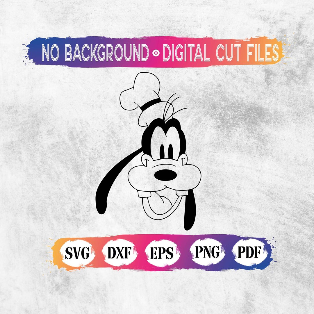 Goofy Face SVG, Goofy Face Silhouette SVG, Goofy Face Svg, Png, Dxf ...