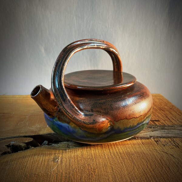 Pottery Teapot - Etsy
