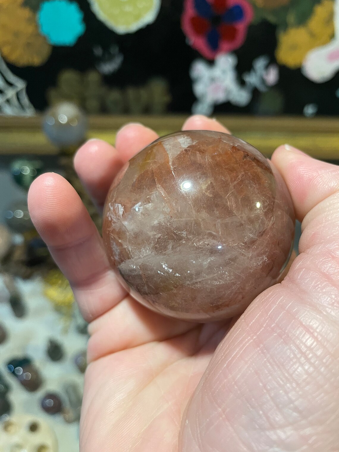 Fire Quartz Sphere - Etsy