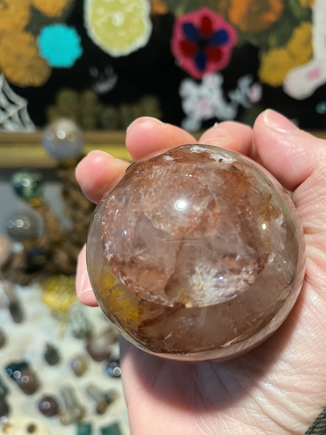 Fire Quartz Sphere - Etsy