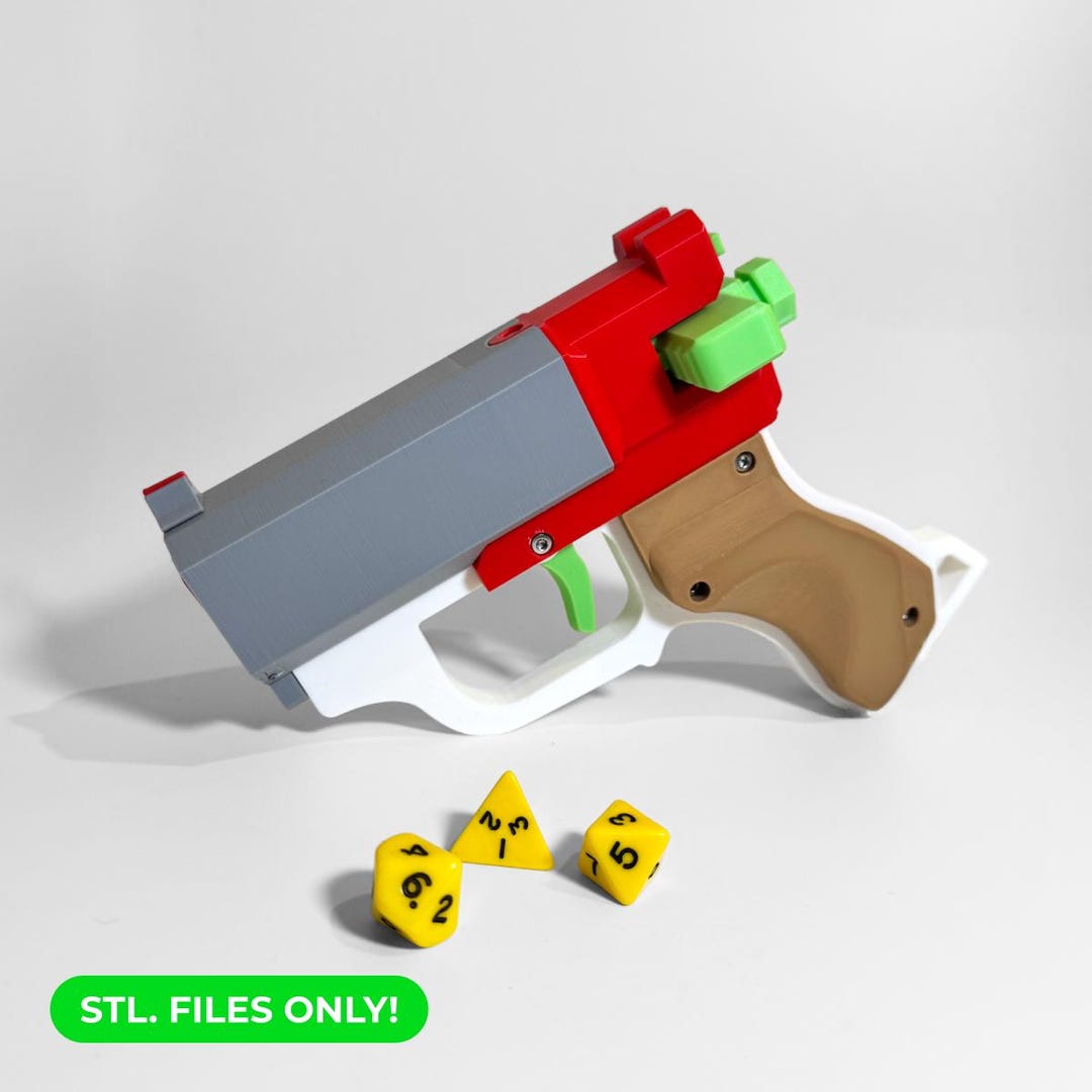 Dice Blaster [PHSR-01] - Sci-fi 3D Printed Dice Launcher for LARP and ...