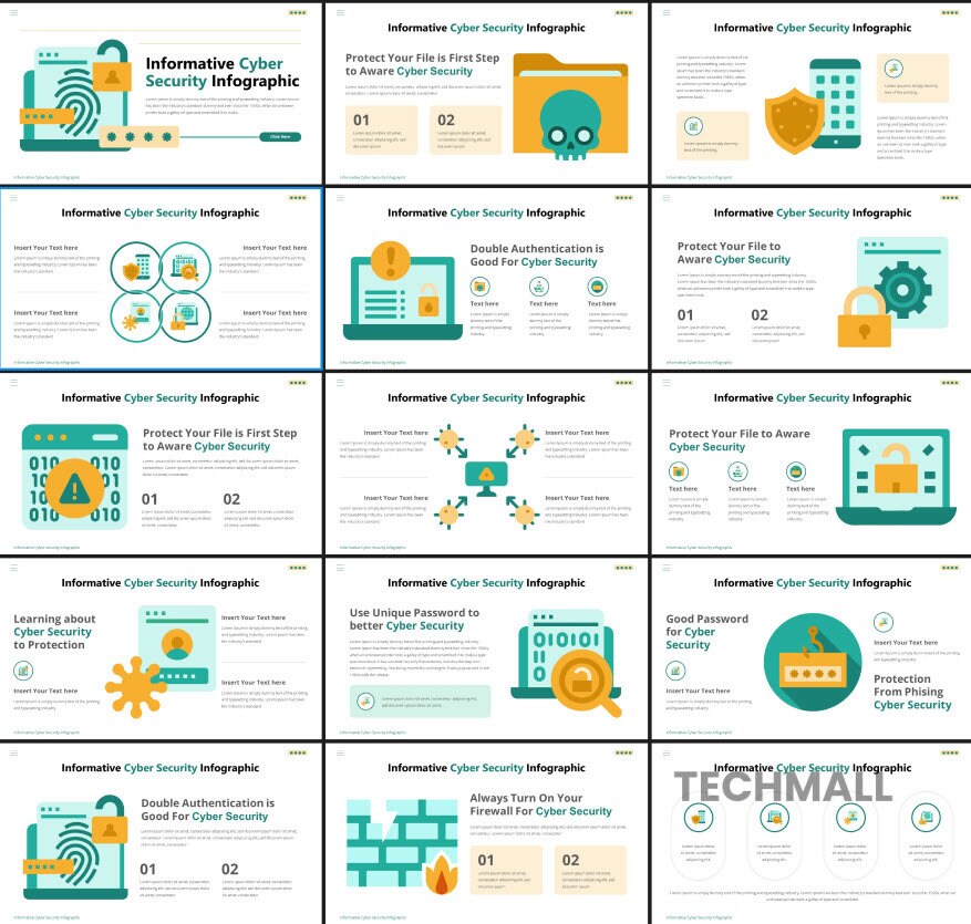 Cybersecurity Presentation Powerpoint Template | Easy Edit - Etsy