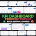 Animated KPI Dashboard Data Charts Powerpoint Template | Excel Editable ...