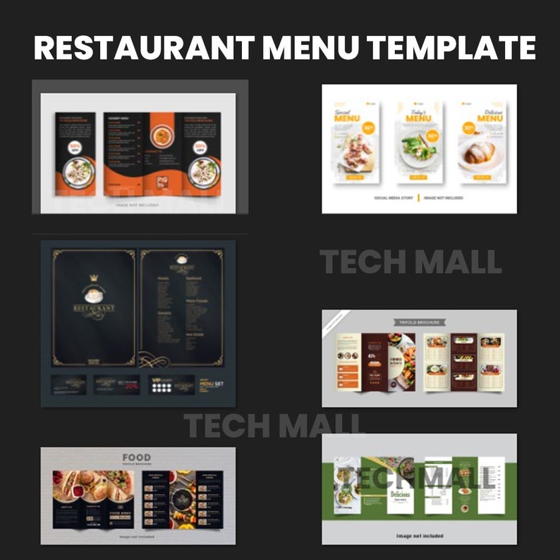 50 Restaurant Food Menu Templates: Editable EPS & AI Designs - Etsy