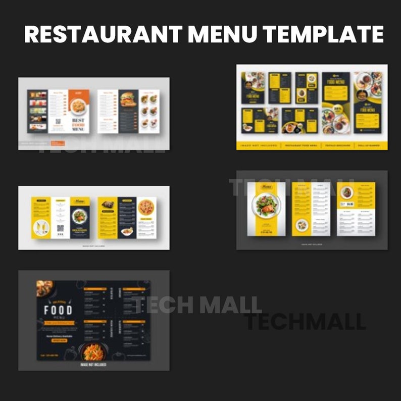 50 Restaurant Food Menu Templates: Editable EPS & AI Designs - Etsy