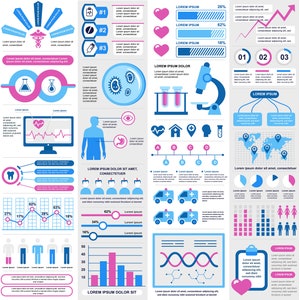 Medical Infographic Elements Data Visualization Vector Design Editable ...