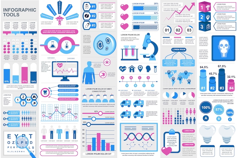 Medical Infographic Elements Data Visualization Vector Design Editable ...
