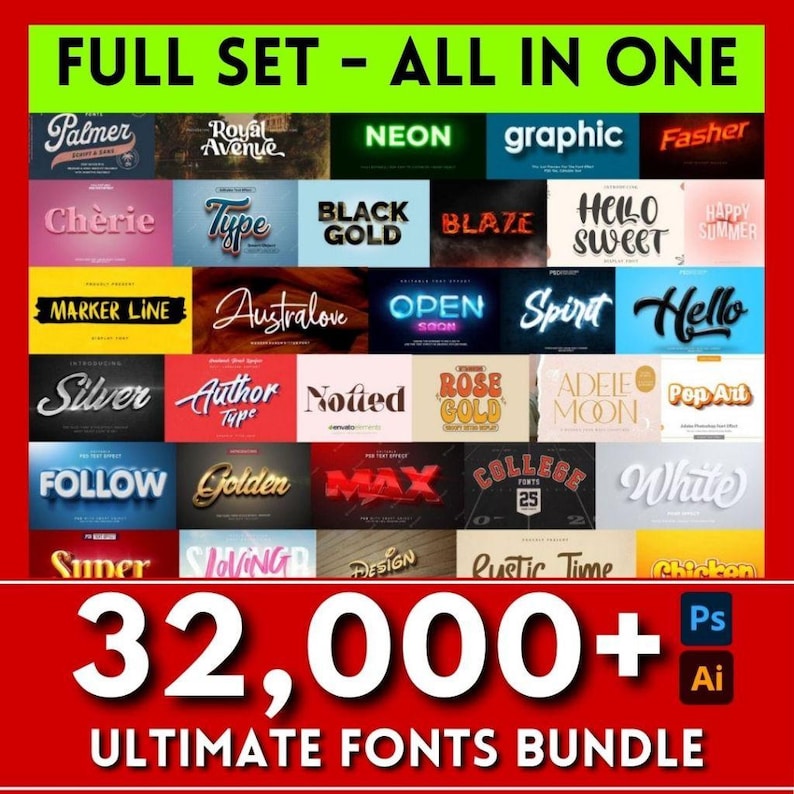 32,000+ Ultimate Font Collection | TTF OTF Fonts for Windows, Mac ...