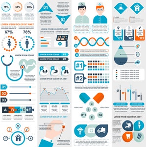 Medical Infographic Elements Data Visualization Vector Design Editable ...