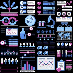 Medical Infographic Elements Data Visualization Vector Design Editable ...