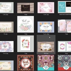 50 Thank You Card Design Template Collection : Editable EPS and ...