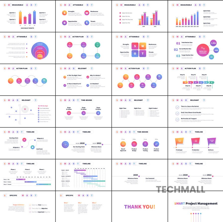 Project Management Powerpoint Presentation Template - Etsy