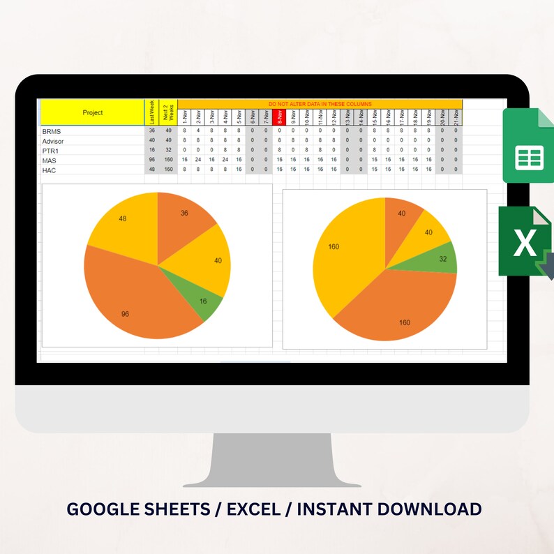 Team Resource Plan Tracking Detailed Tracker Management Google ...