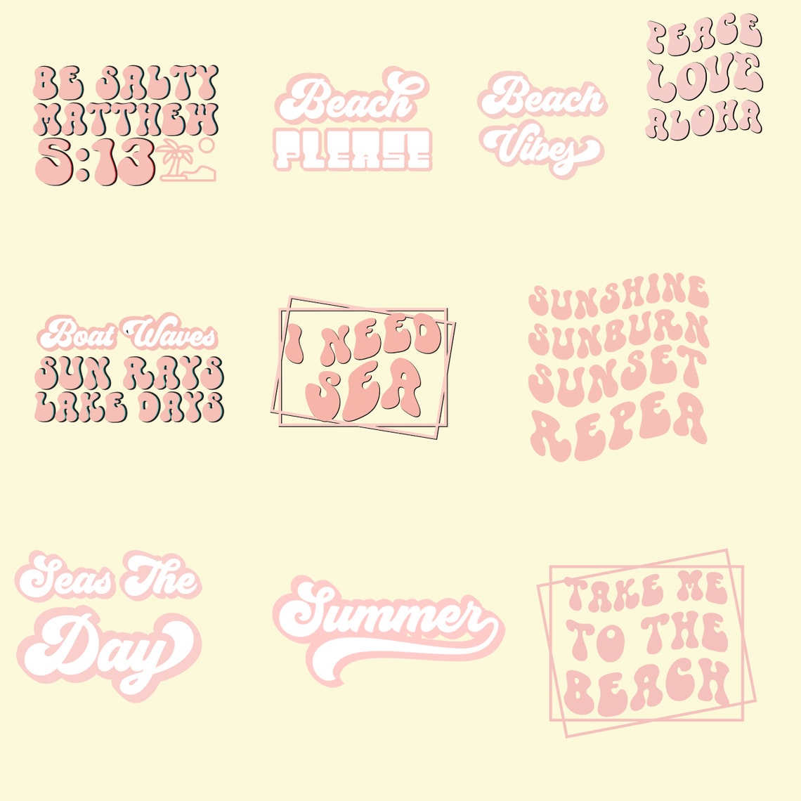 Retro Svg Hippie Svg Commercial Use Vintage Font Svg Custom Wavy Text ...