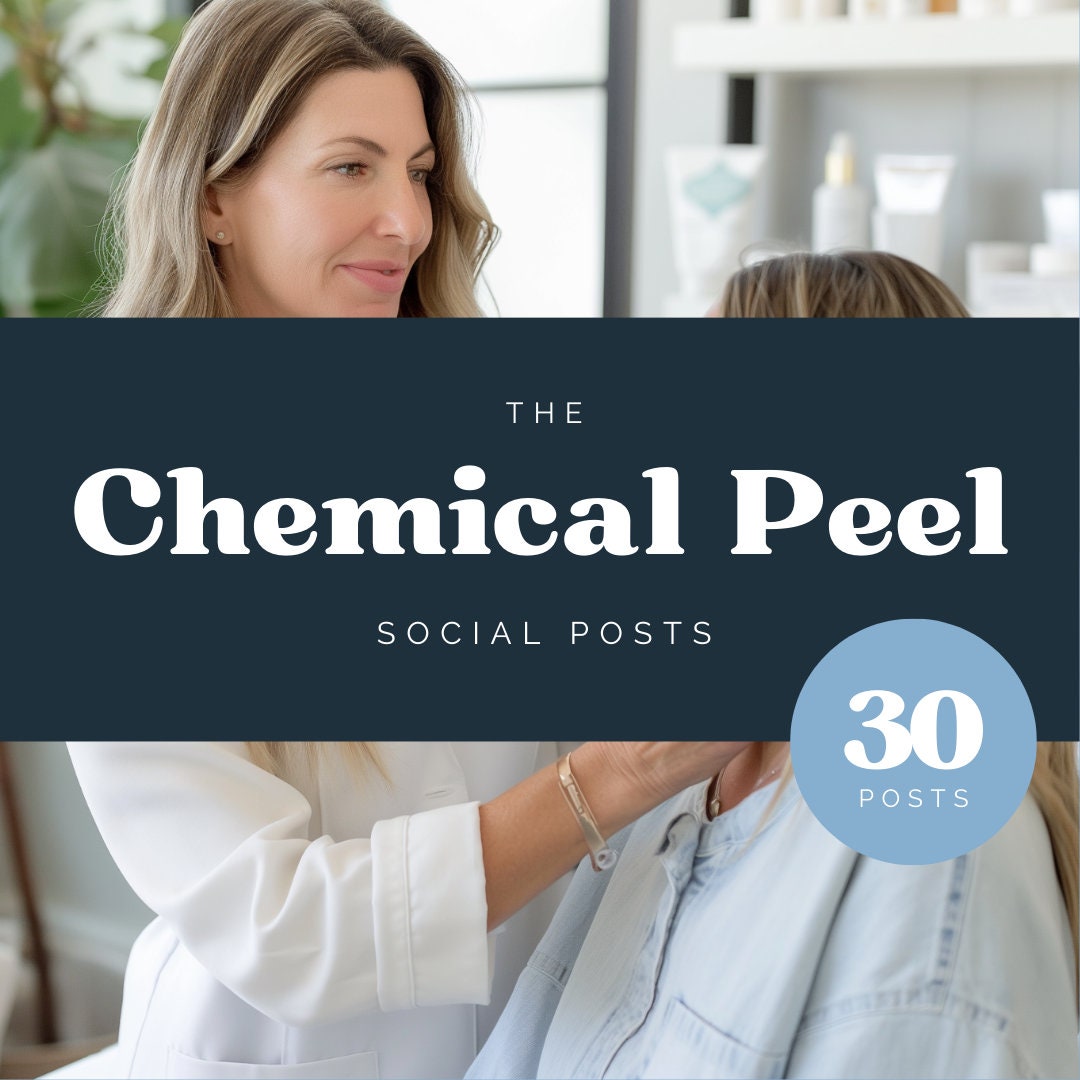 Chemical Peel Editable Canva Social Media Posts, Chemical Peel Skincare ...