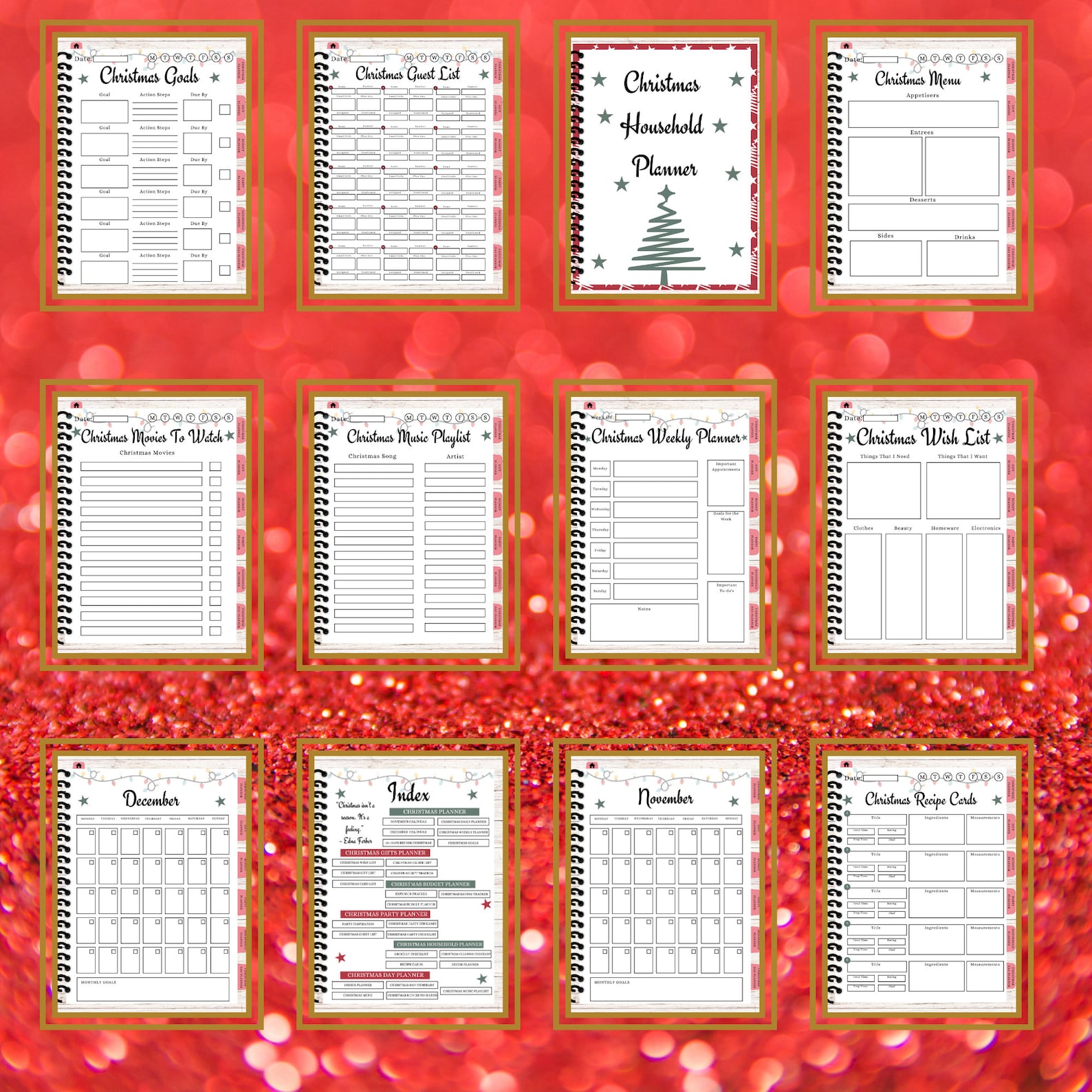 All-in-one Digital Christmas Planner for Goodnotes and iPad | Holiday ...