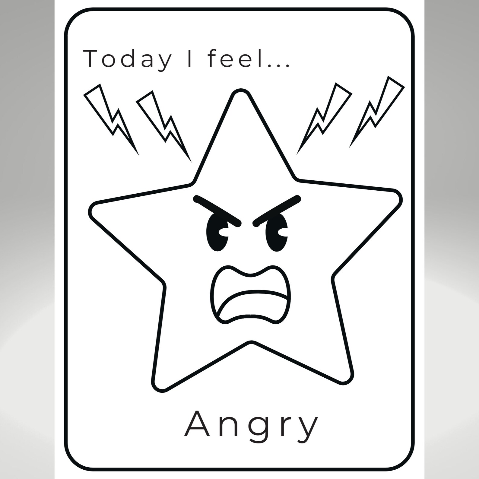 Childrens Emotions Coloring Activity Book, Printable Digital Download ...