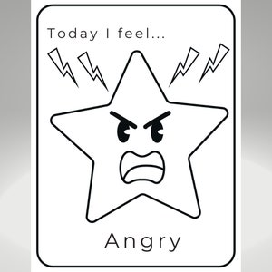 Childrens Emotions Coloring Activity Book, Printable Digital Download ...