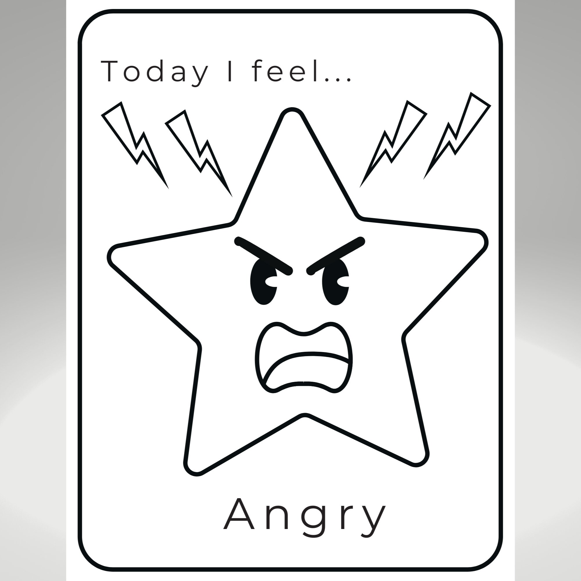 Childrens Emotions Coloring Activity Book, Printable Digital Download ...