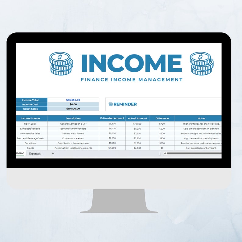 Ultimate Event Budget Tracker Google Spreadsheet, Event Planner, Excel ...