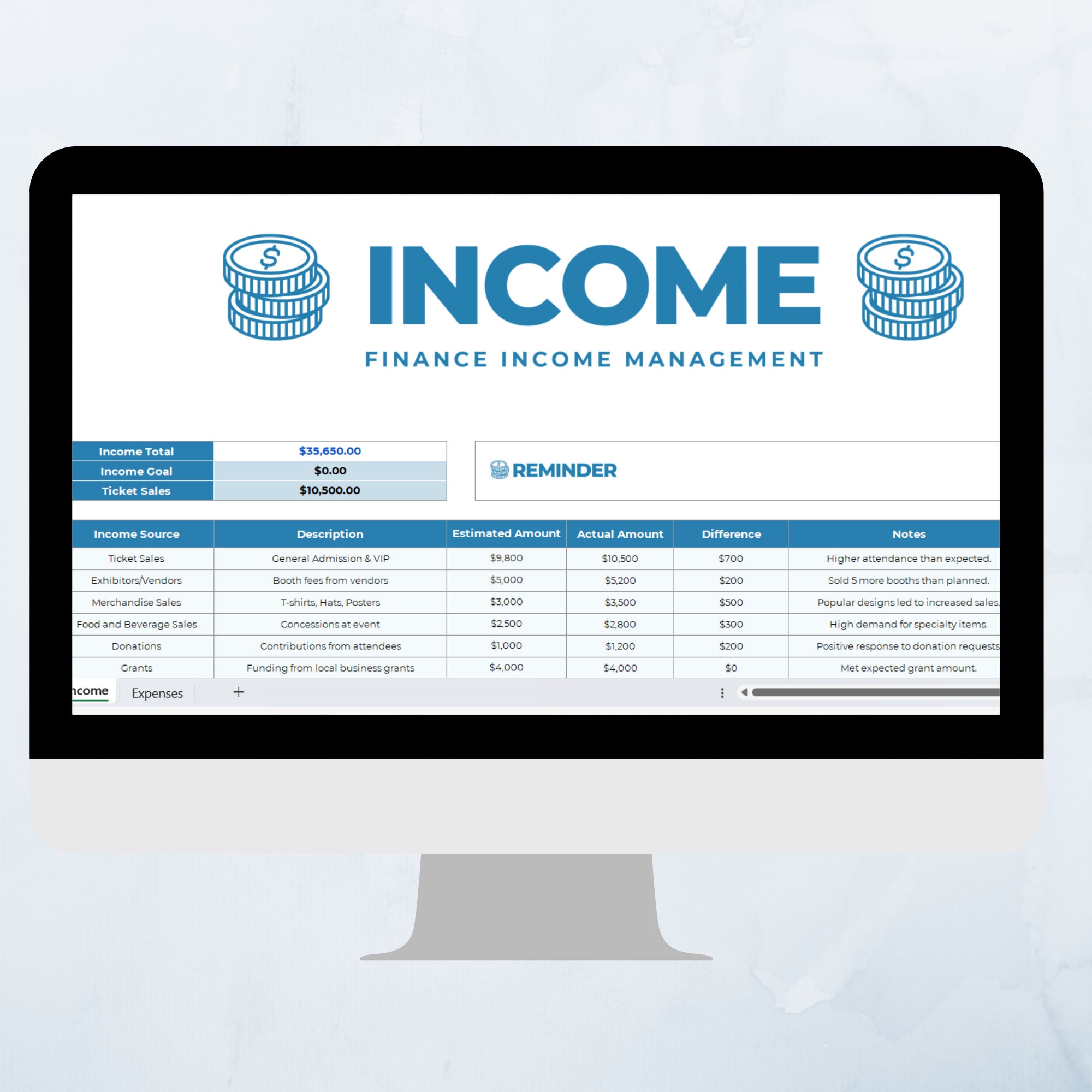 Ultimate Event Budget Tracker Google Spreadsheet, Event Planner, Excel ...