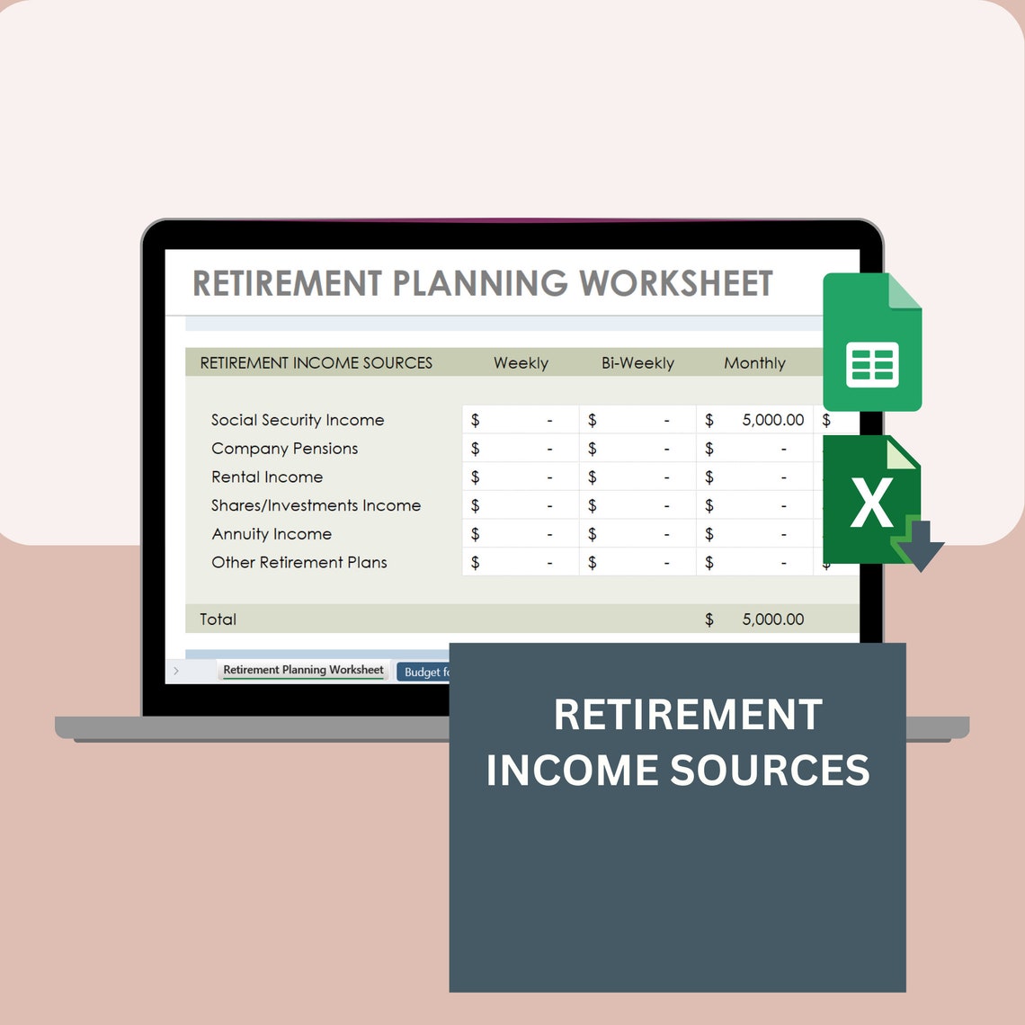 Ultimate Retirement Planner Age Investment Cashflow Calculation ...