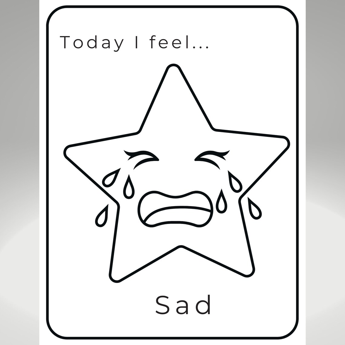 Childrens Emotions Coloring Activity Book, Printable Digital Download ...