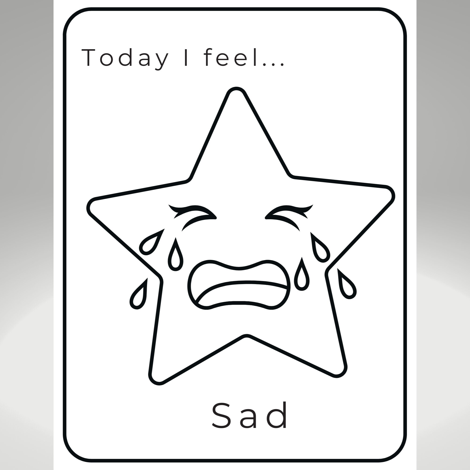 Childrens Emotions Coloring Activity Book, Printable Digital Download ...