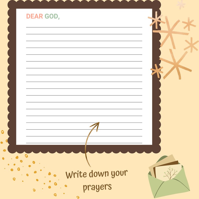 Printable Kids Prayer Journal, Instant Download, Christianity, Catholic ...