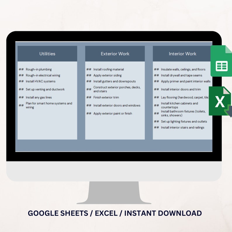 Construction Schedule Google Template Planner, Construction Project ...
