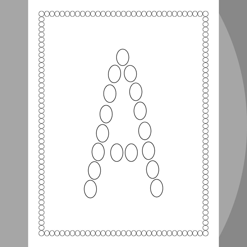 Alphabet Numbers & Shapes Dot Marker Worksheets Do A Dot Printable ...