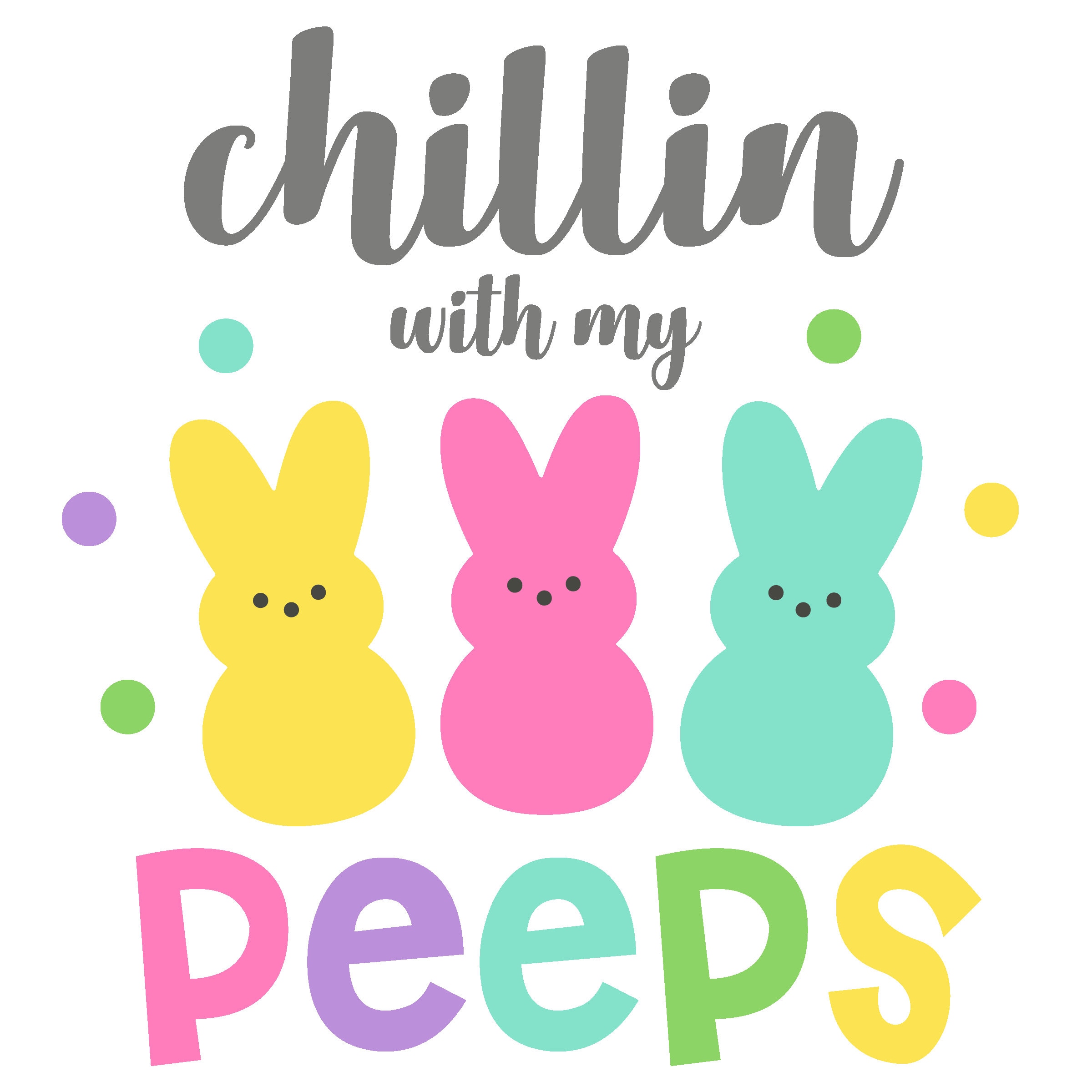 Cute Easter Peeps SVG Bundle, Easter Sublimination, Easter PNG, Easter ...