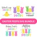 Cute Easter Peeps SVG Bundle, Easter Sublimination, Easter PNG, Easter ...