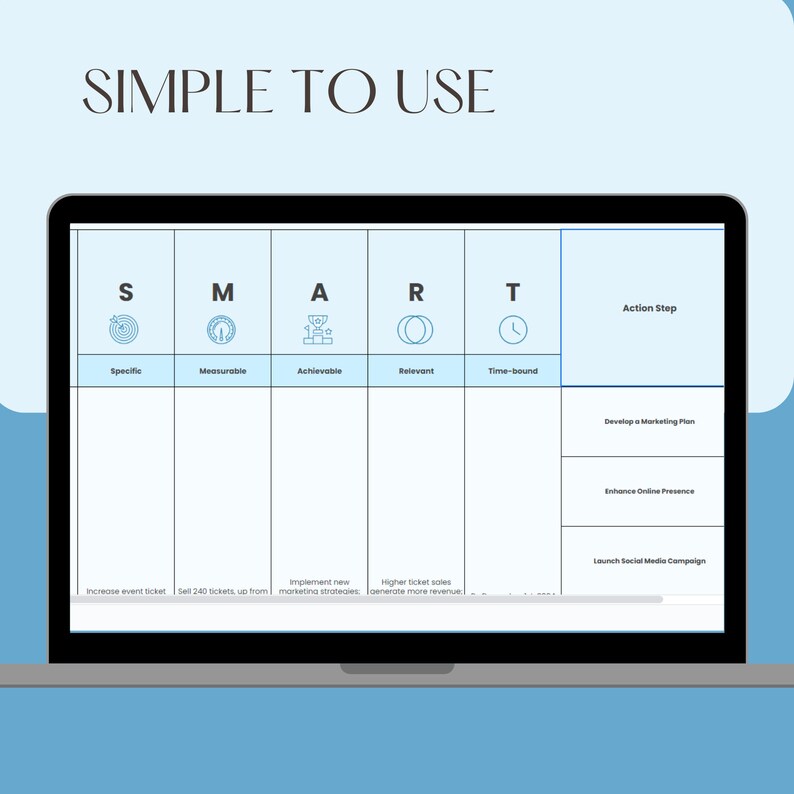 Smart Goals Example Template Productivity & Self Development Business ...