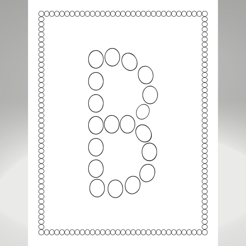 Alphabet Numbers & Shapes Dot Marker Worksheets Do A Dot Printable ...