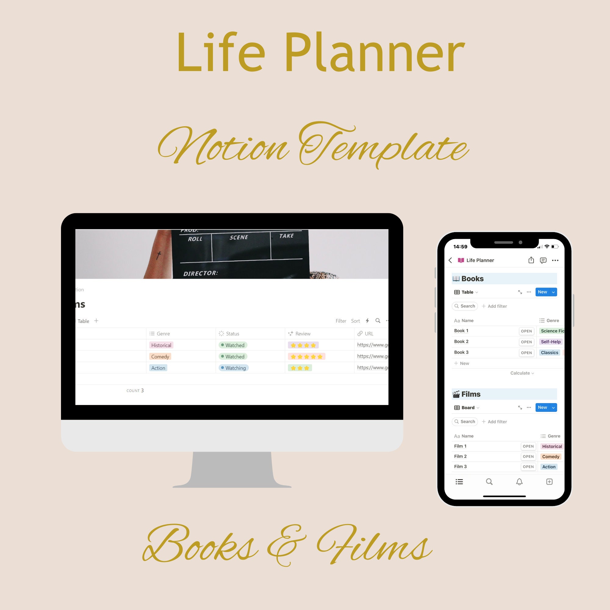 Notion Life Planner Template, Notion Dashboard, All in One Notion Template, Notion Planner ...