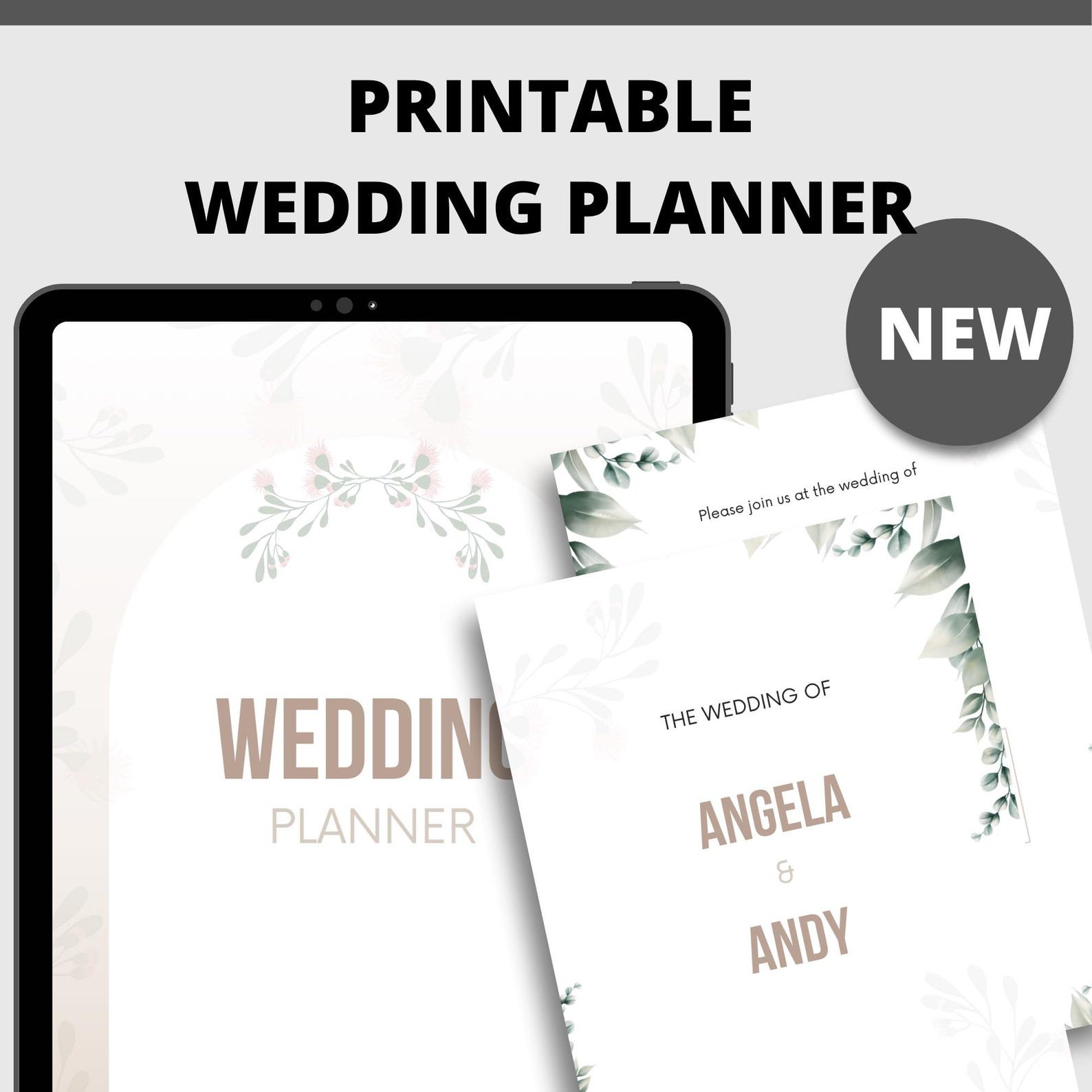 Printable Wedding Planner Editable in Canva Ultimate Wedding Planner ...