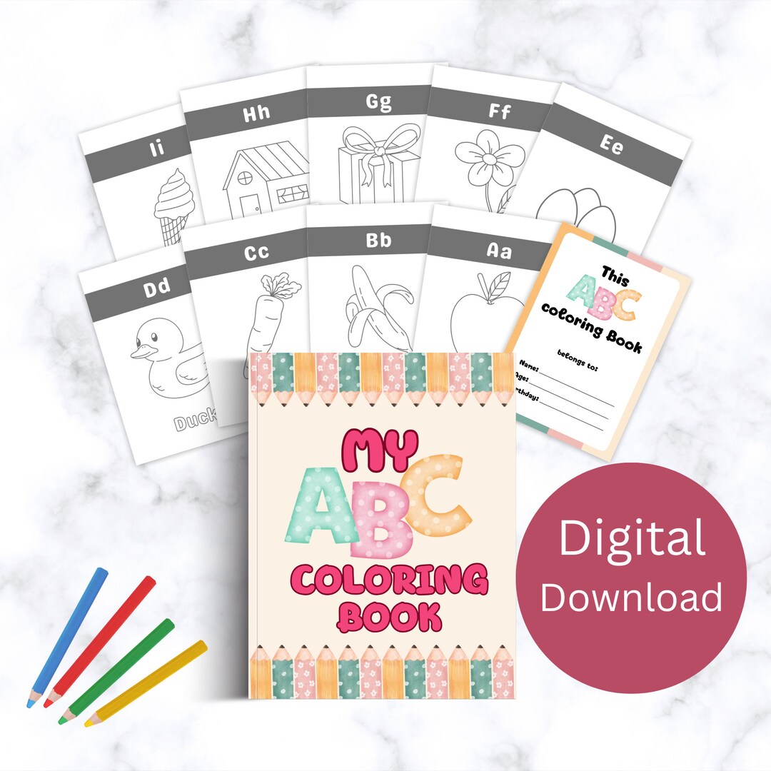 Printable Pre-school Alphabet Simple Coloring Pages, Kindergarten ...