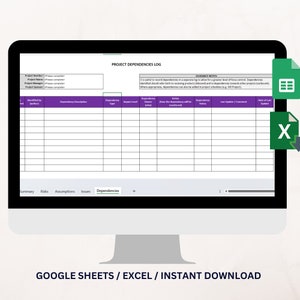Raid Log Excel Template, Spreadsheet Tasks Management & Accountability ...