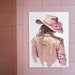 Gold and Pink Cowgirl Printable Poster Girly Dorm Room Wall - Etsy