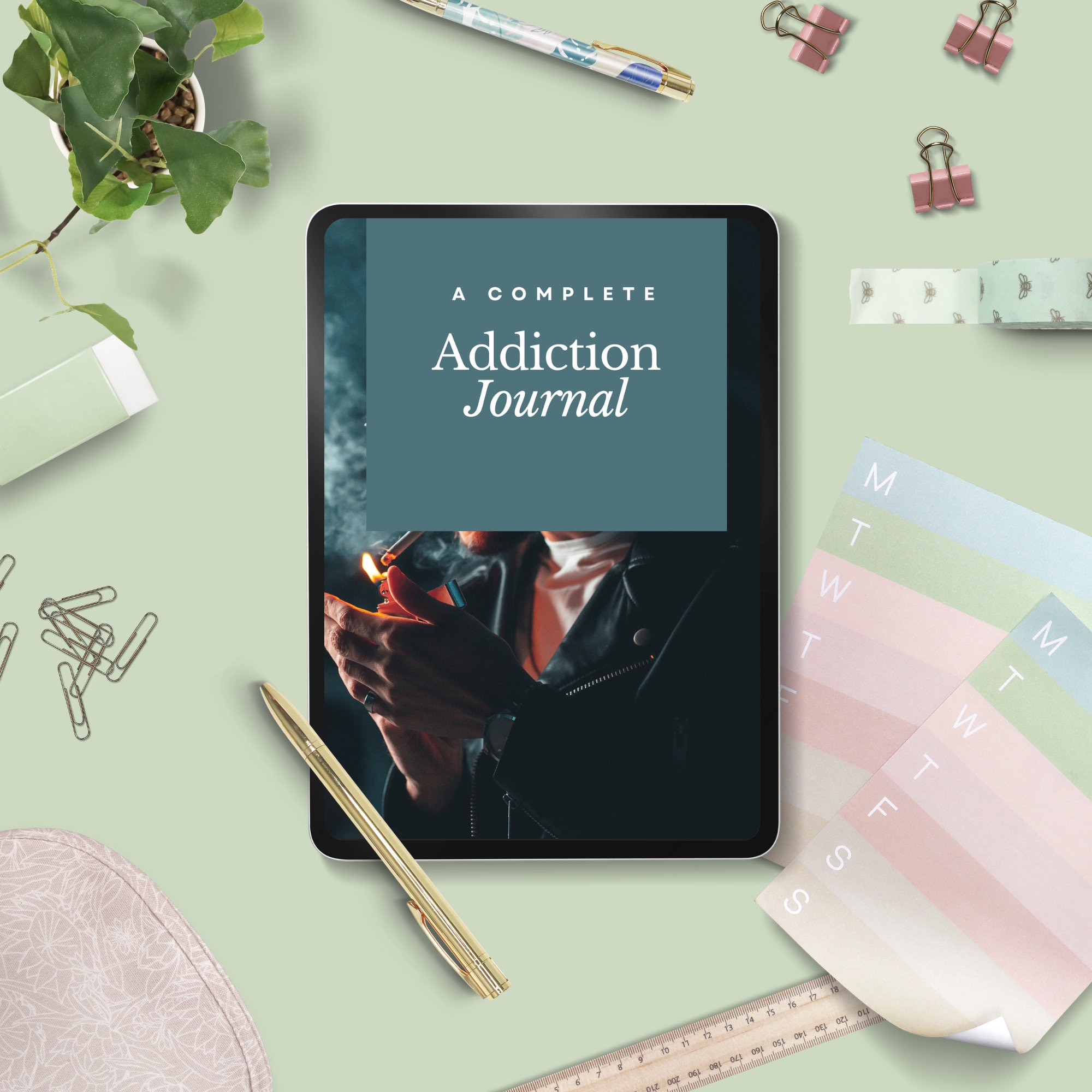 A Complete Addiction Recovery Journal, Edit in Canva, Lead Magnet for ...