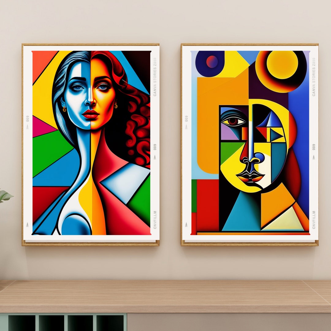 Picasso Style Printable Wall Art Set, Instant Download Pablo Picasso ...
