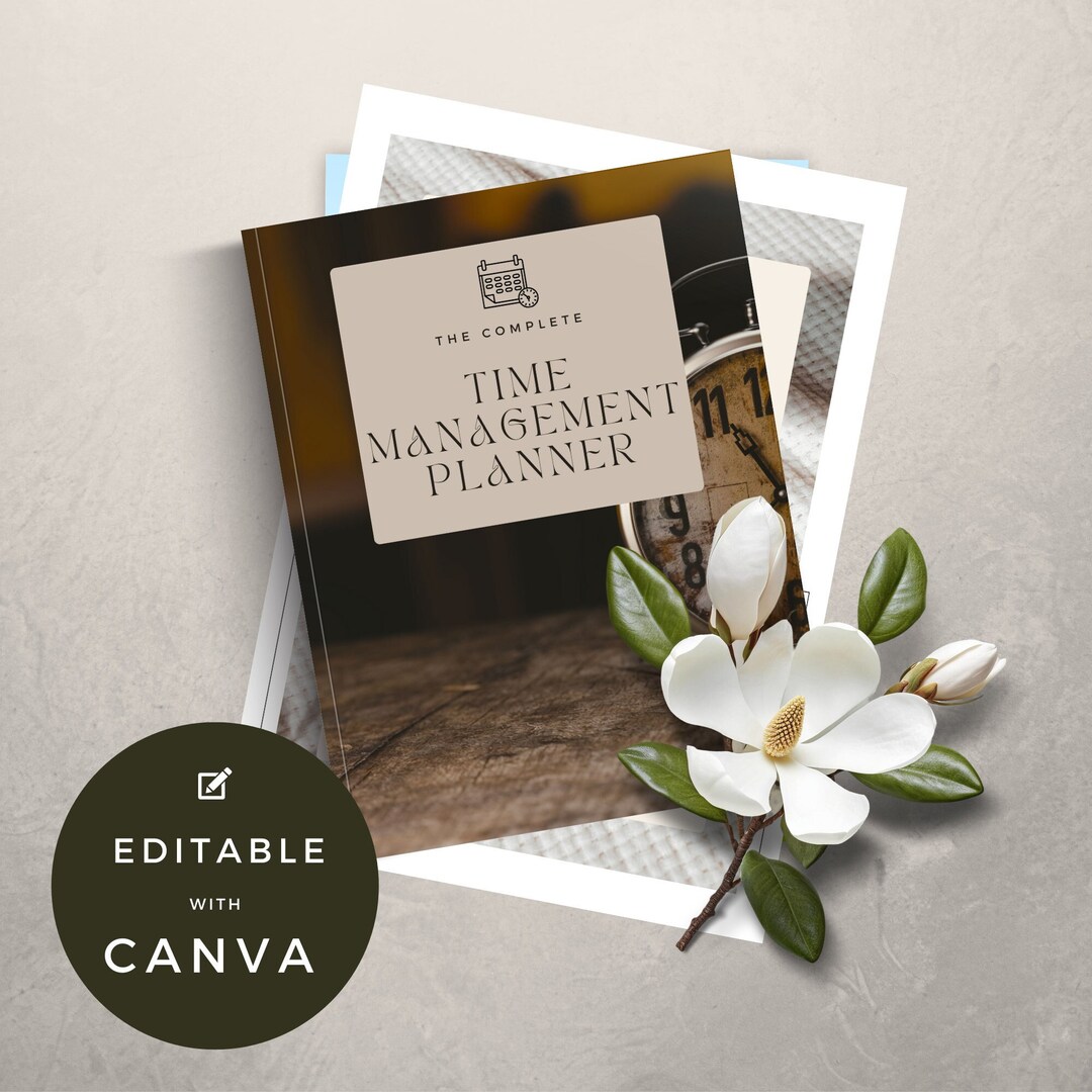 Editable, Printable Time Management Planner, Time Blocking, To-do List ...