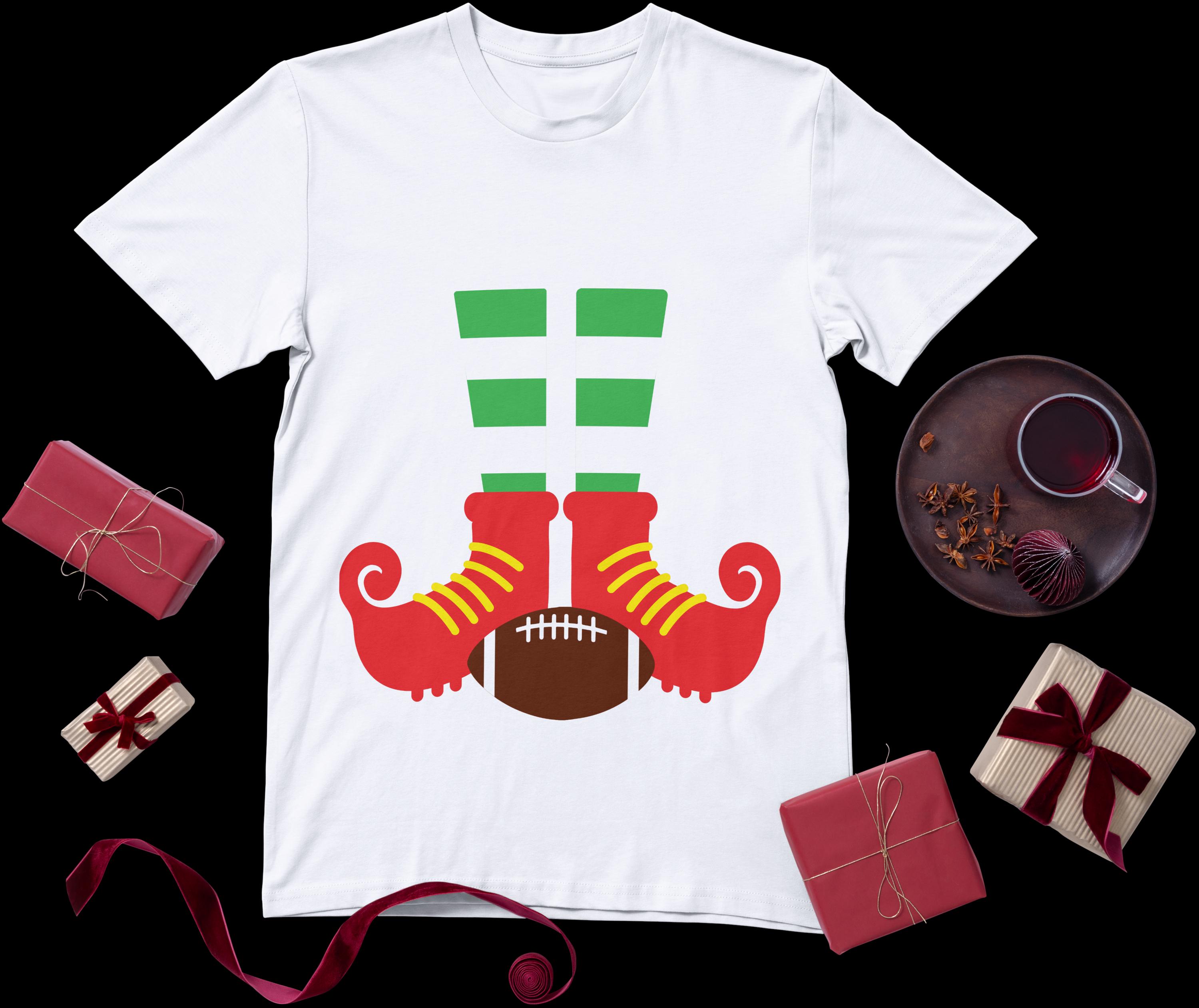 Christmas PNG | Kids PNG | Football Elf Legs Svg | Digital Download ...