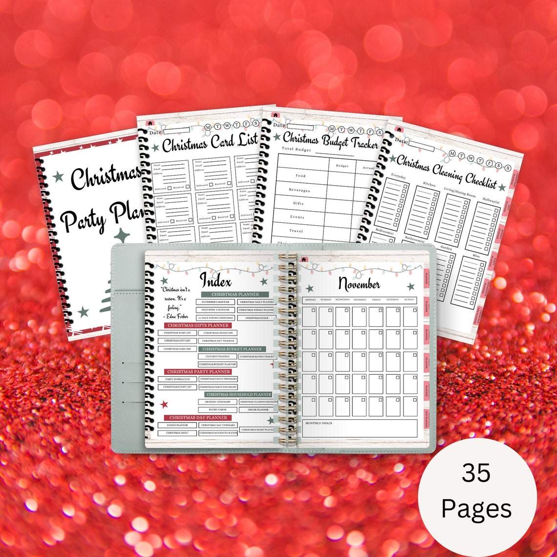 All-in-one Digital Christmas Planner for Goodnotes and iPad | Holiday ...