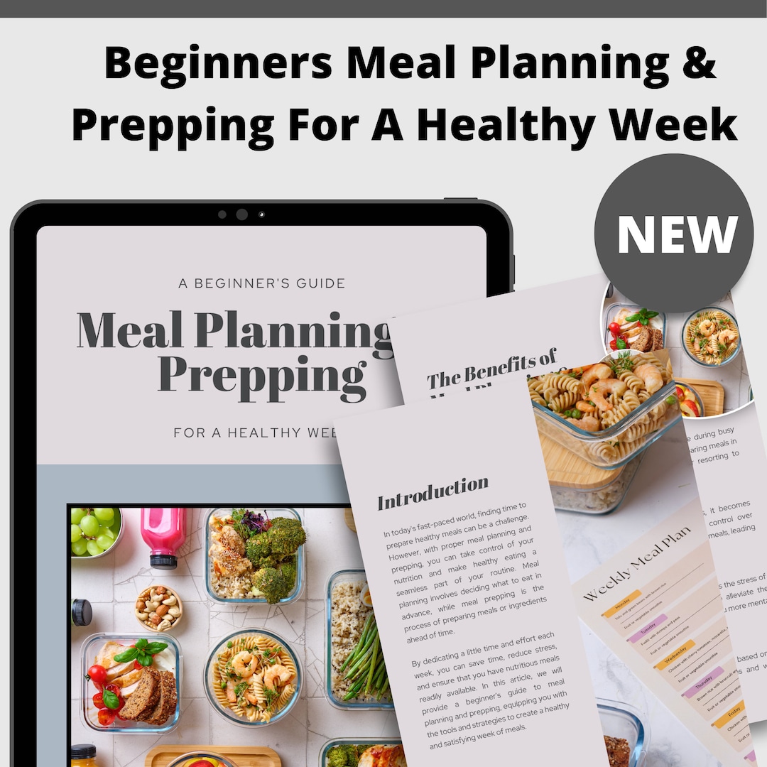 Meal Prep Guide With Recipes for Beginners, Customizable, Edit in Canva ...