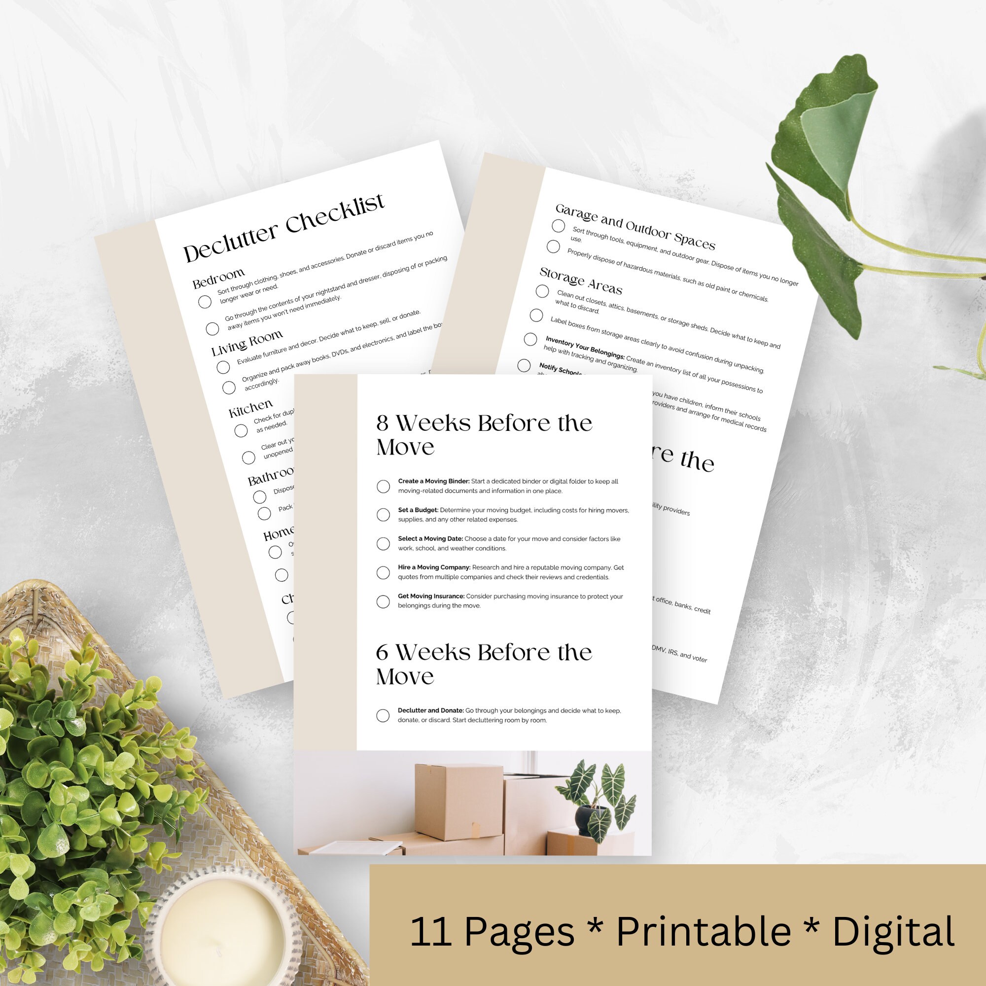 Home Moving Check List, Real Estate Marketing, Lead Magnet, House ...