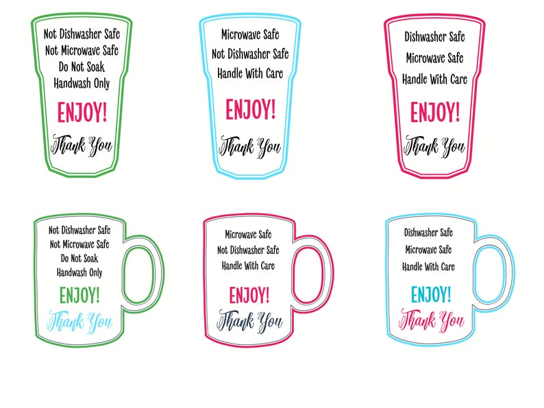 Washing Instructions | Mug Care Svg | Care Card Instructions | Care ...