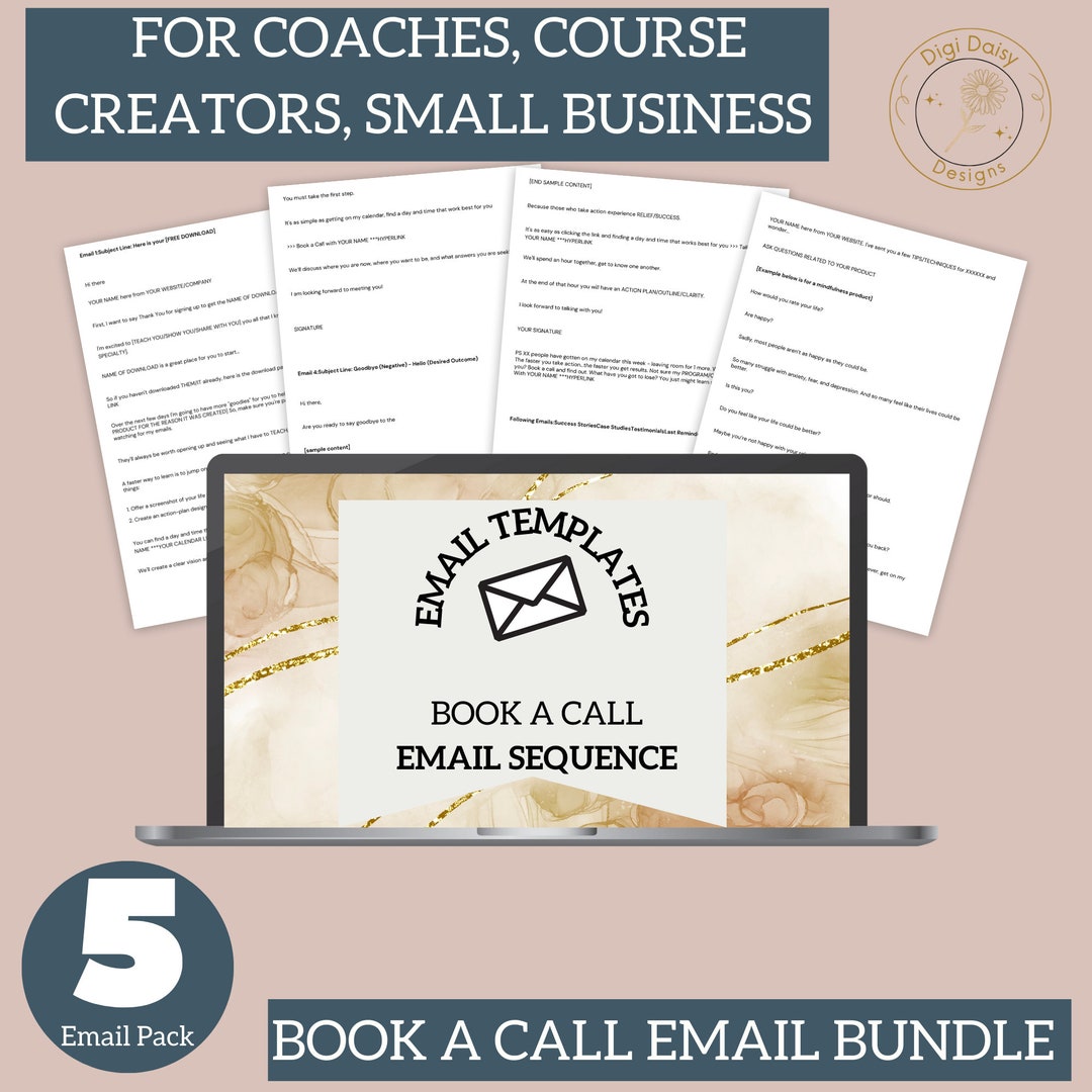 Book A Call Email Sequence | Email Scripts | Email Launch | Email ...
