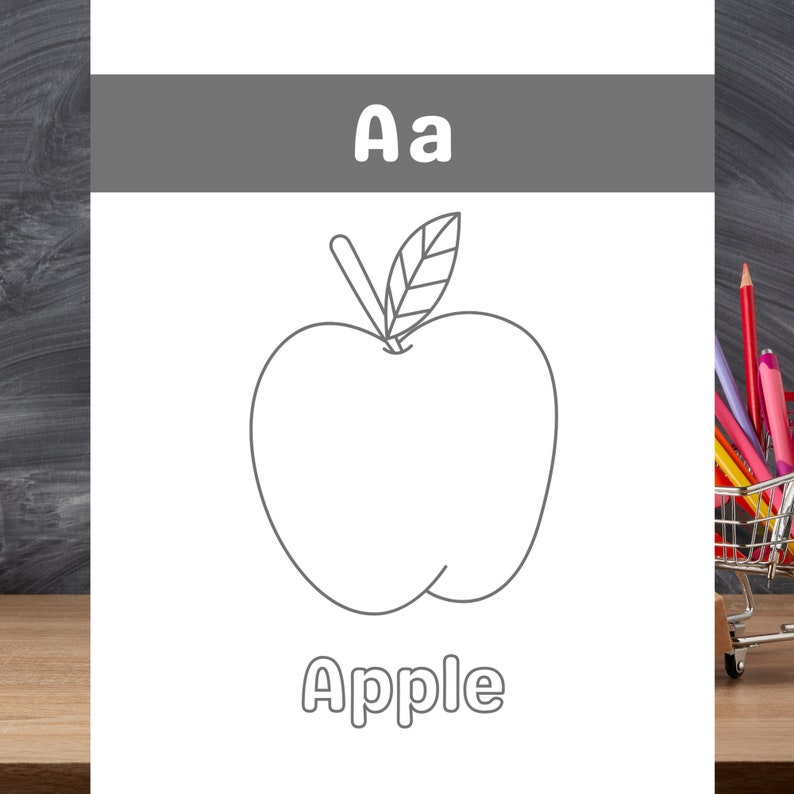 Printable Pre-school Alphabet Simple Coloring Pages, Kindergarten ...